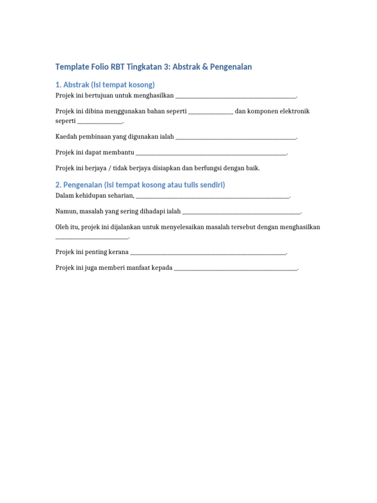 Template Abstrak Pengenalan | PDF