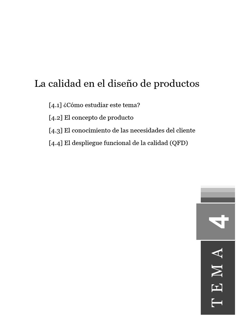 Calidad en el Diseño de Productos | PDF | Calidad (comercial ...