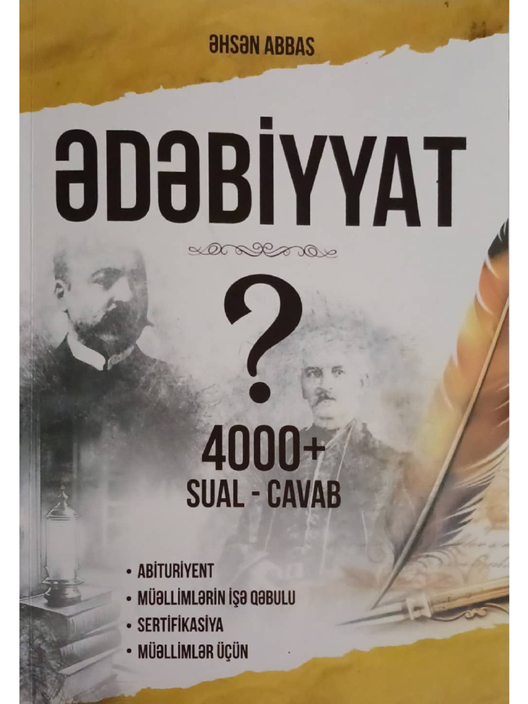 Ədəbiyyat Sual-Cavab 4000+ | PDF