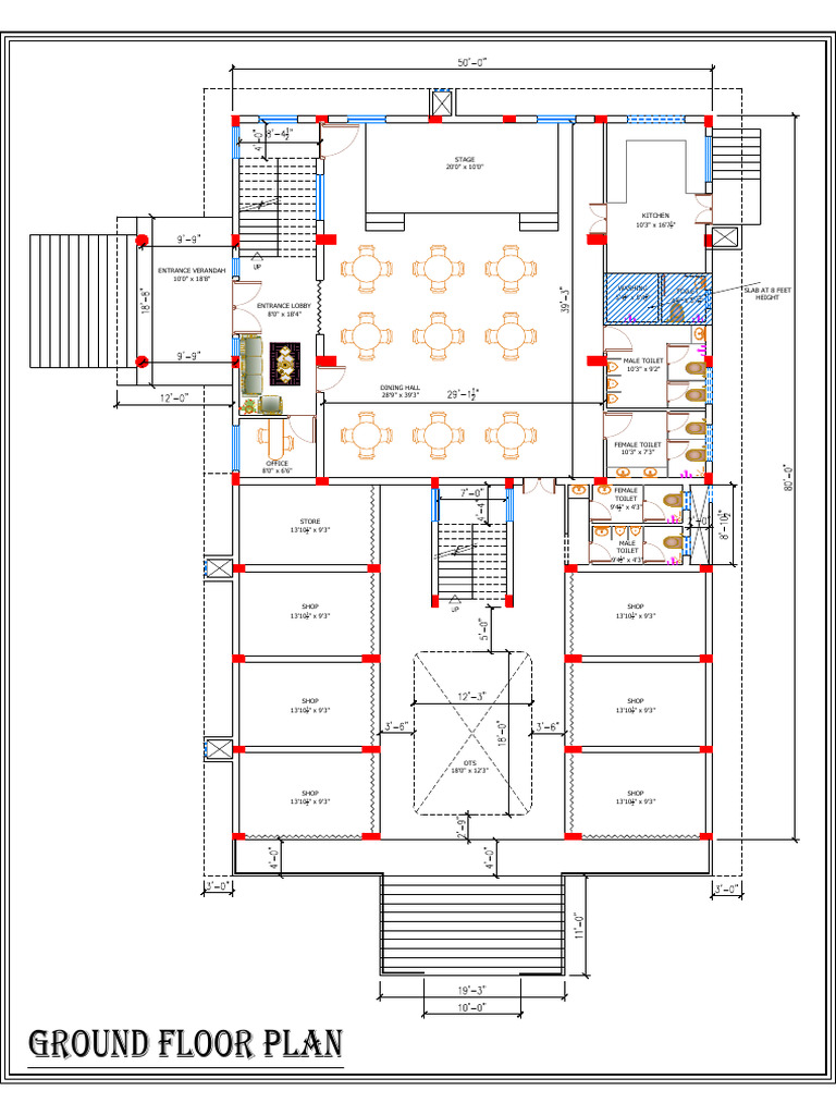 02-08-25 Floor Plan Marriage Garden GF | PDF | Buildings And Structures