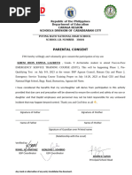 ARAL Program Parental Consent Form | PDF