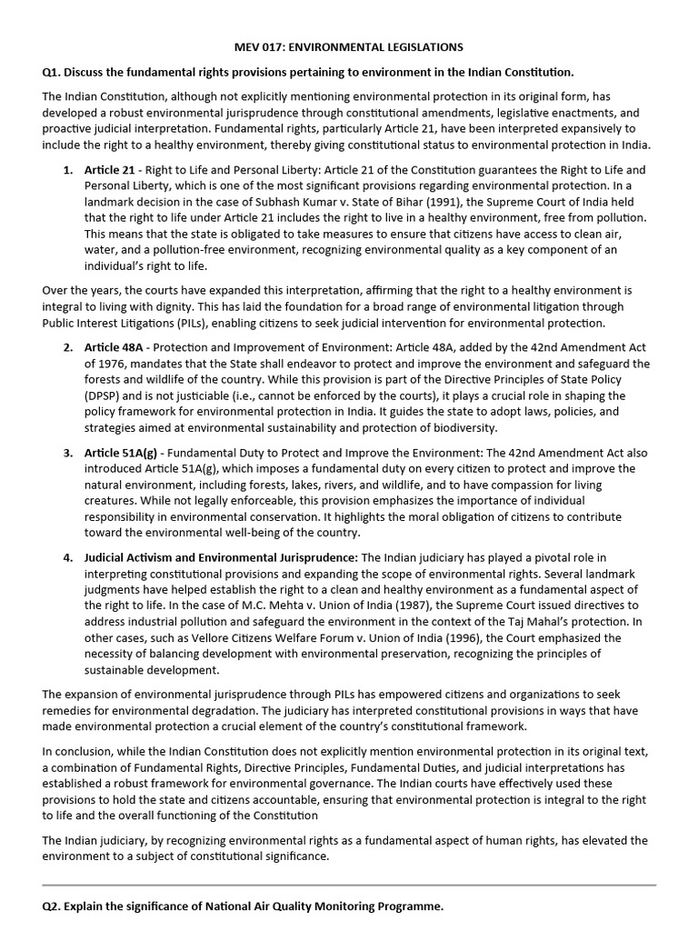 3rd Sem Solved Full Assignments | PDF | Sanitation | Air Pollution