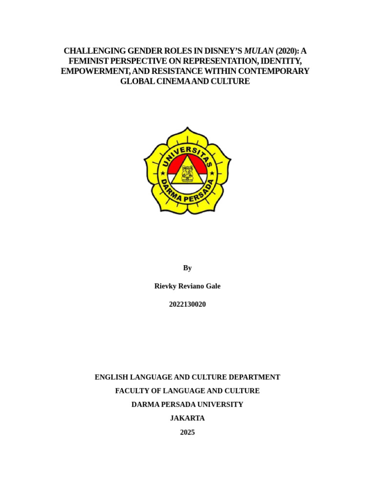 Challenging Gender Roles in Disney's Mulan (2020) - A Feminist ...