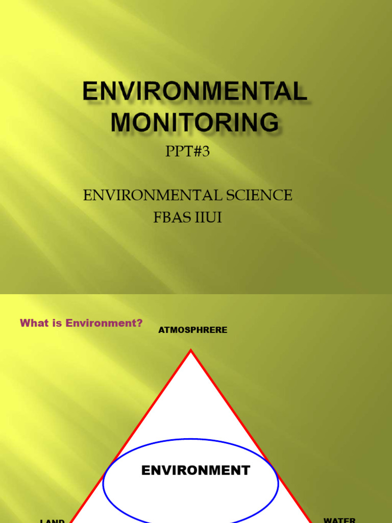 Environmental Monitoring-Lecture PPT#3 | PDF | Environmental Monitoring ...