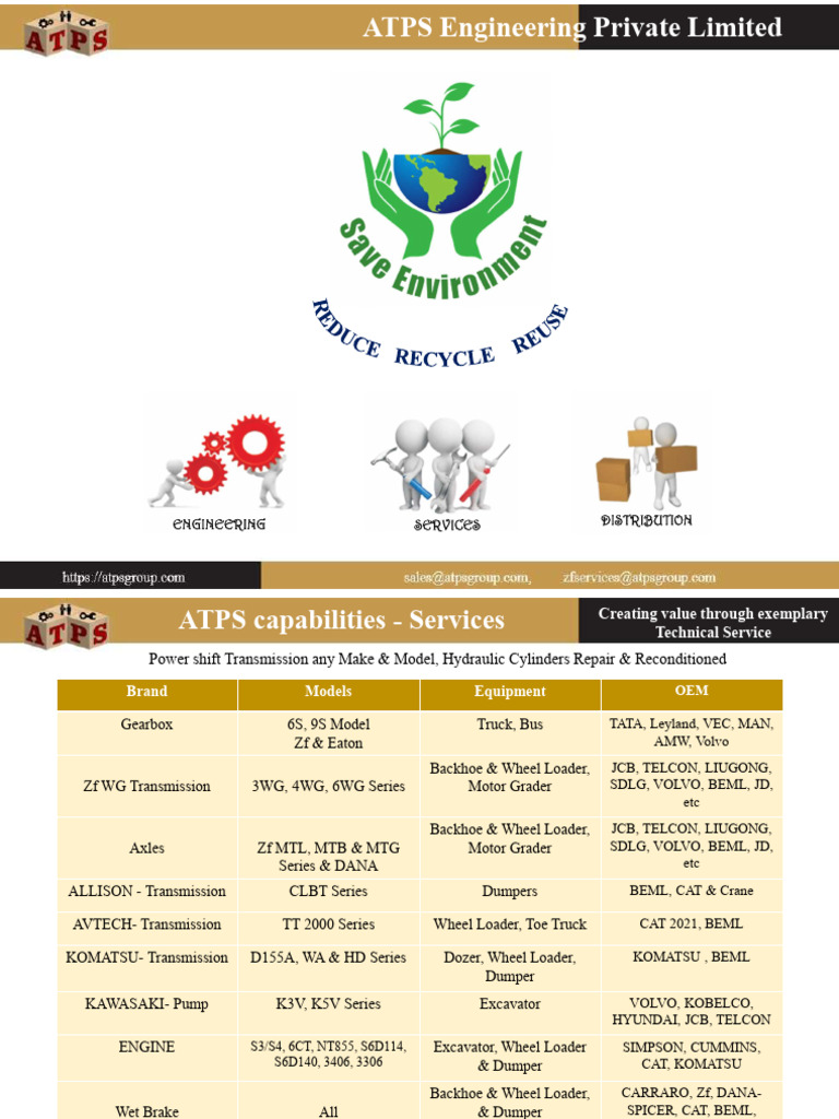 ATPS Engineering: Transmission & Service Solutions | PDF | Filtration ...