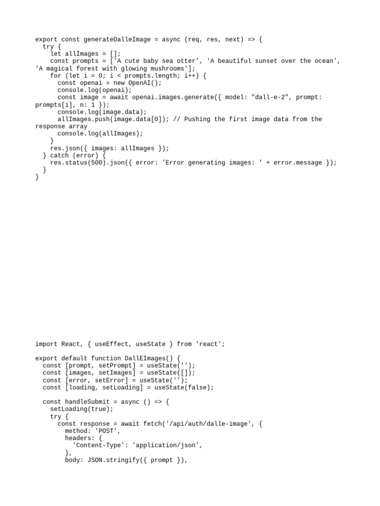 Generate Multiple Images From Multiple Prompts Using Dalle | PDF ...