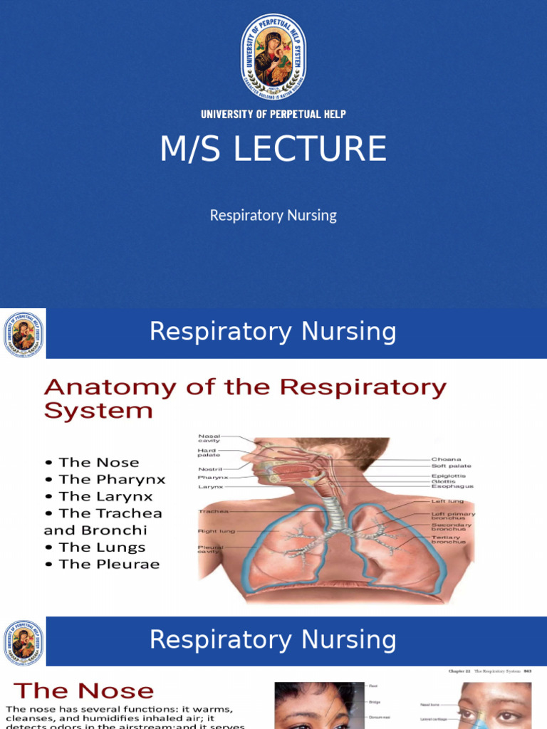 Respiratory Nursing (PHCM Template) | PDF
