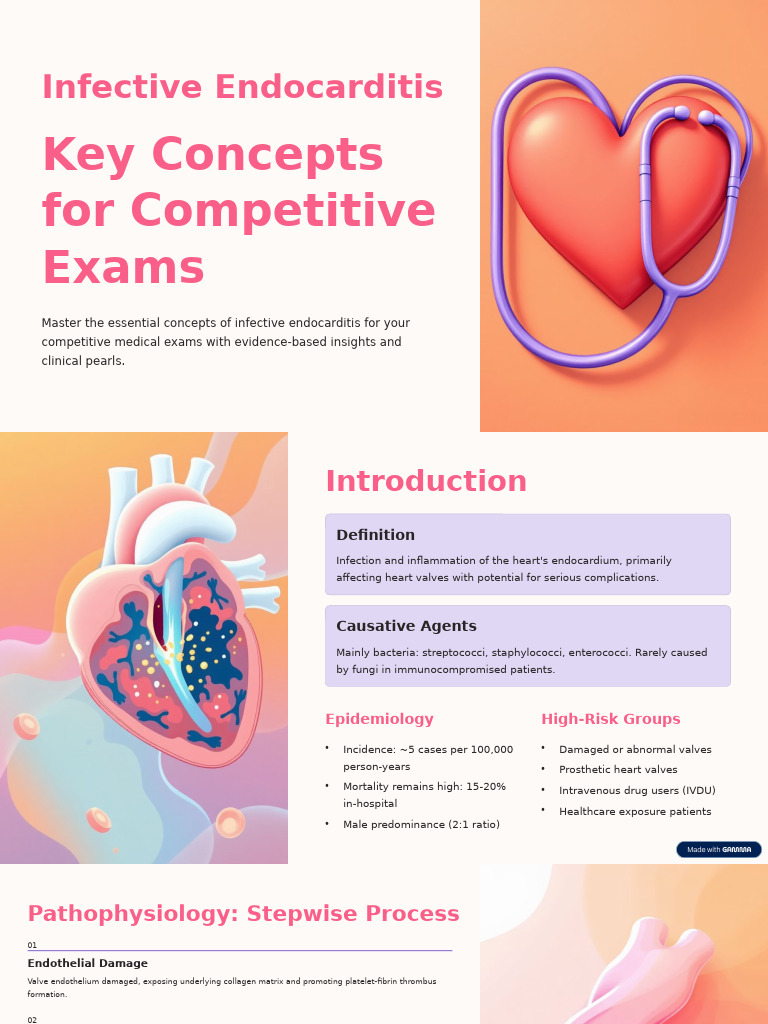 Infective Endocarditis | PDF | Diseases And Disorders | Clinical Medicine