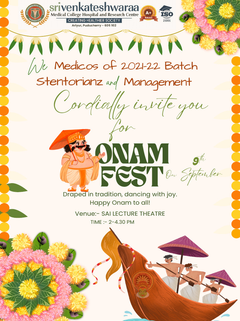 Onam Invitation Poster | PDF