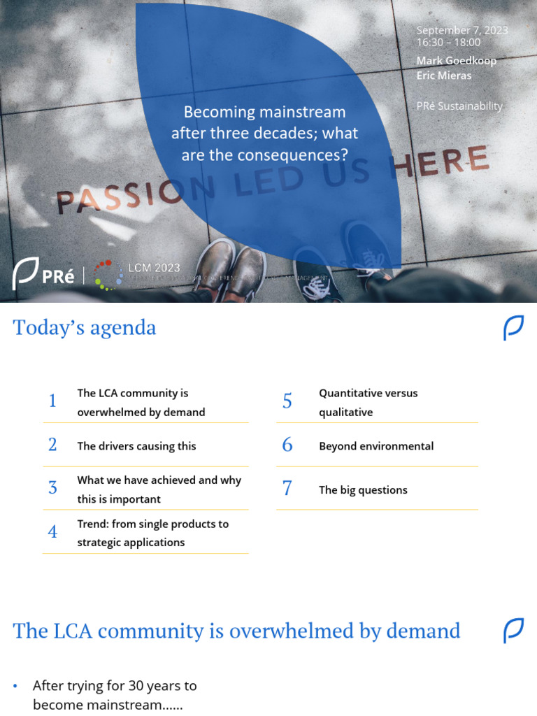 Becoming Mainstream After Three Decades LCM 2023 | PDF | Life Cycle ...