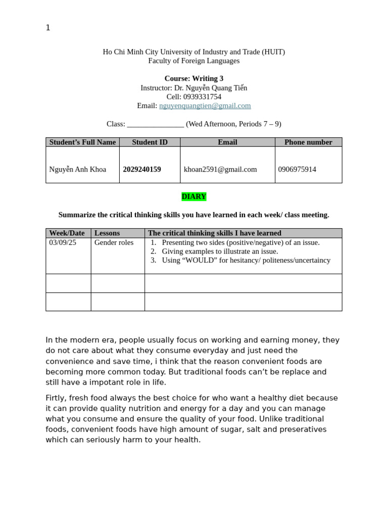 Students Diary | PDF
