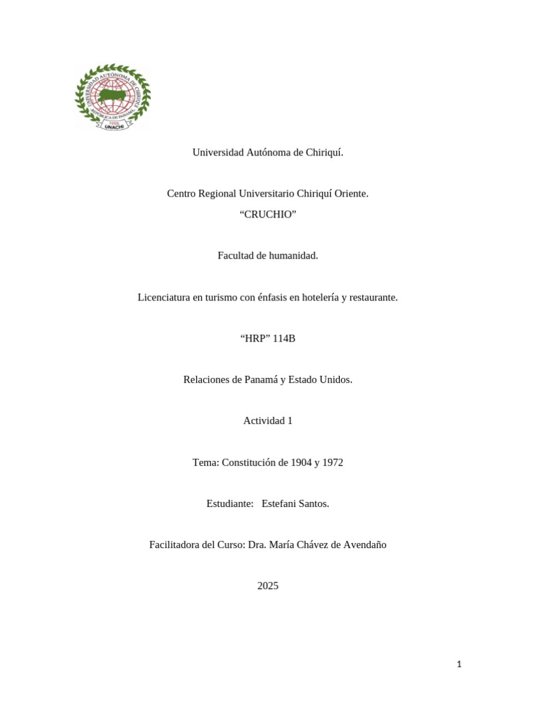 EstefanHernández. Documentp - Docx Pyty | PDF | Constitución | Panamá