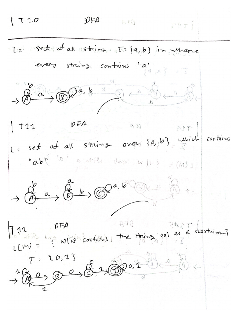 Deterministic Finite Automaton Lec 5 | PDF