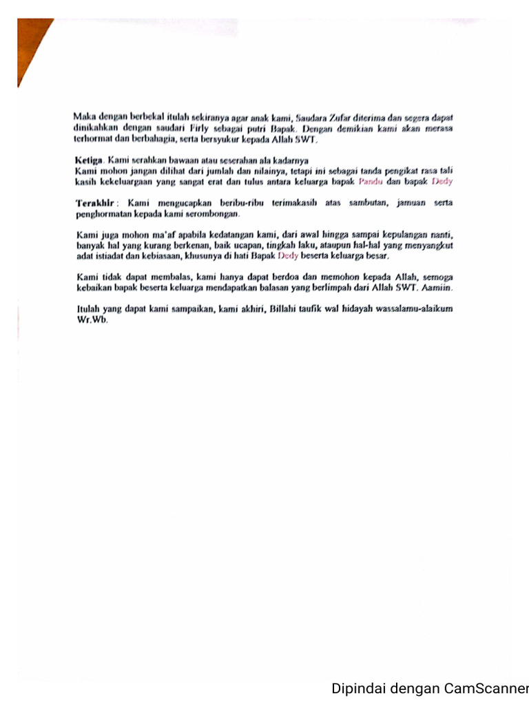 Sambutan Jubir CPP 2 | PDF