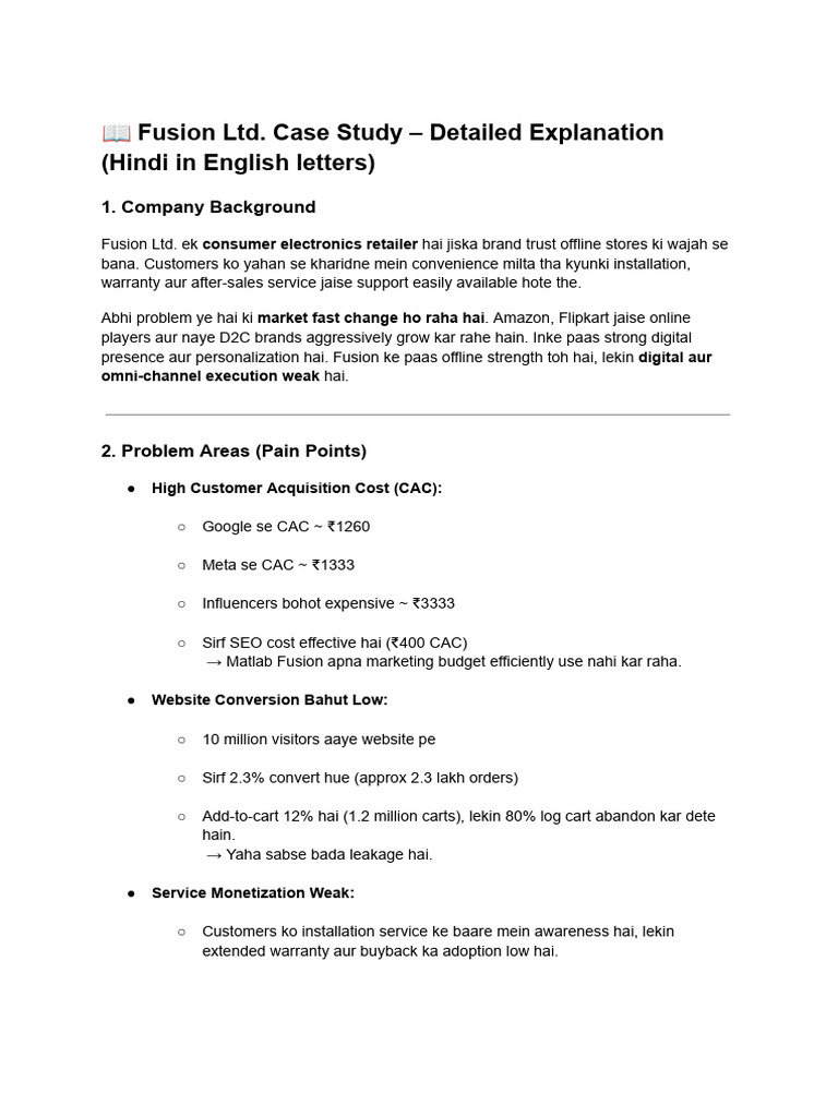IIM Nagpur Case Comp Explantion | PDF | Marketing | Business