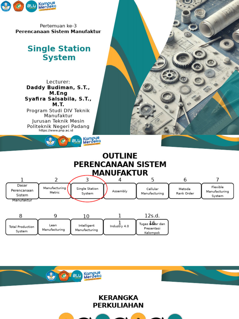Perencanaan Sistem Single Station Manufaktur | PDF