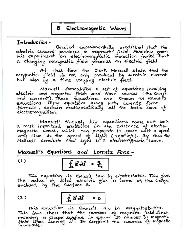 Electromagnetic Wave | PDF