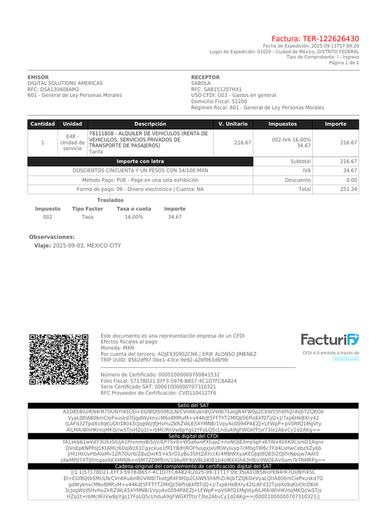 UBER 2025 09 03 03 44 Driver To Rider Invoice | PDF | Economias | Dinero