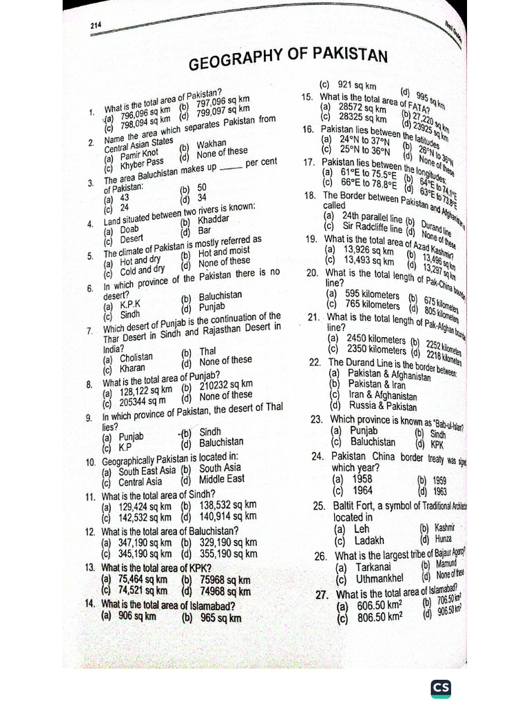 Geography of Pakistan | PDF