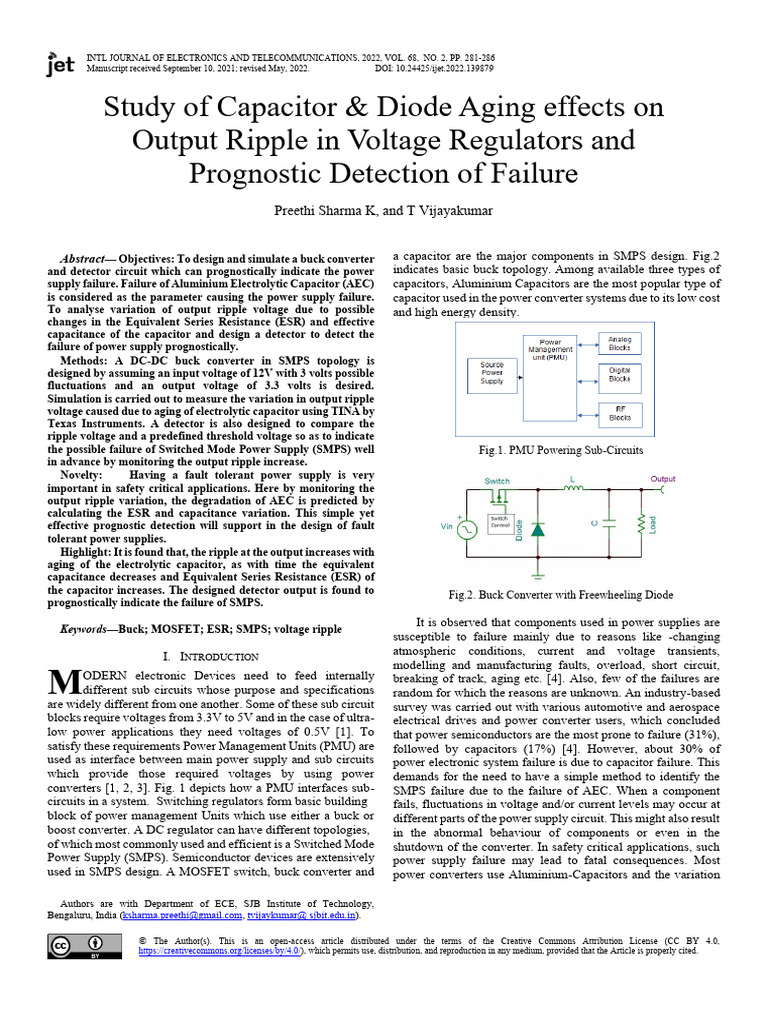 Study of Capacitor Diode Aging Effe | PDF | Capacitor | Power Supply