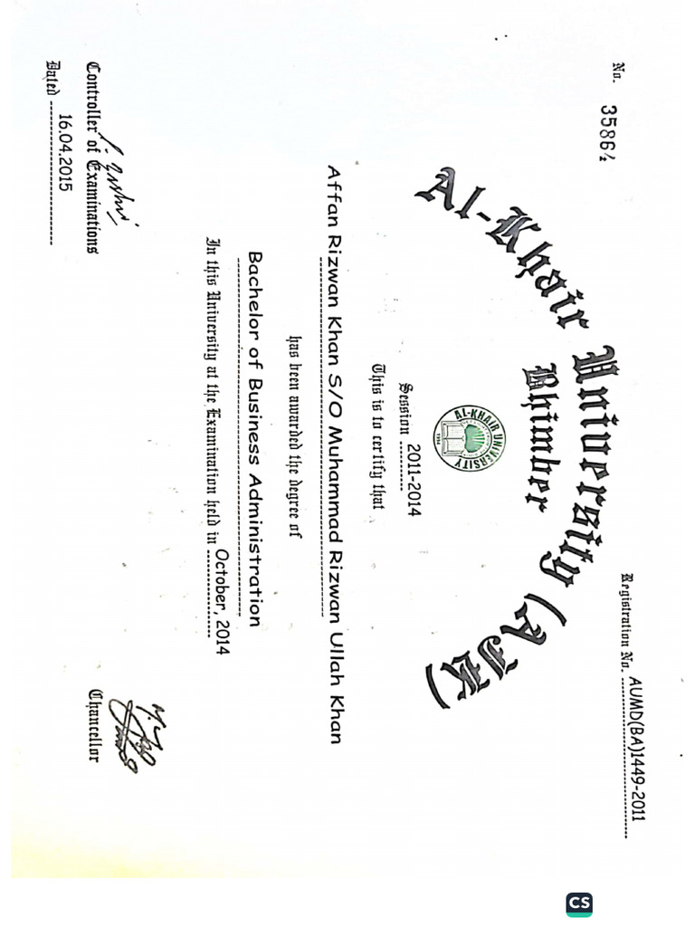 Bachelor Degree | PDF