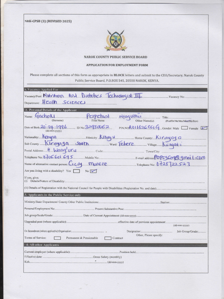 Employment Application Perpetual | PDF