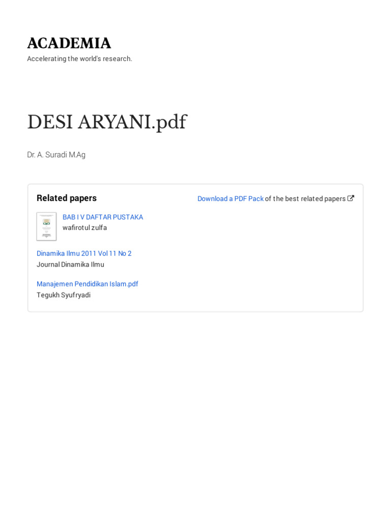 Problematika Pendidikan Islam Global | PDF