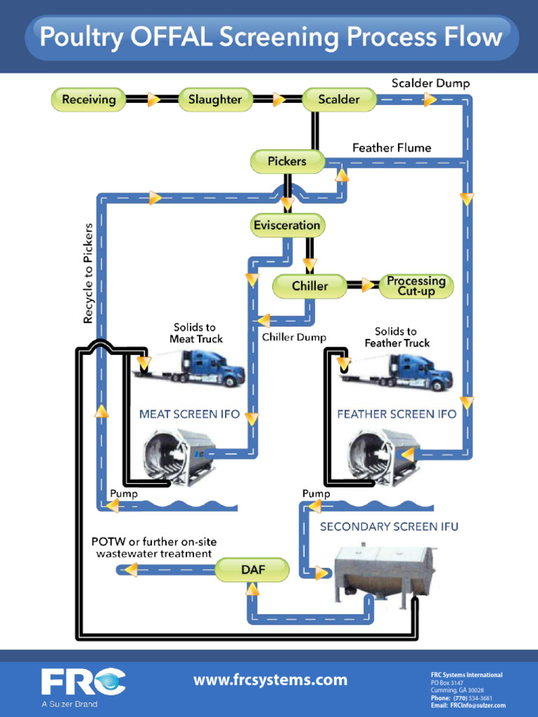 Poultry Offal Screening Process Flow | PDF
