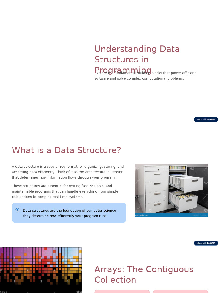 Understanding Data Structures in Programming | PDF | Queue (Abstract Data Type) | Pointer ...