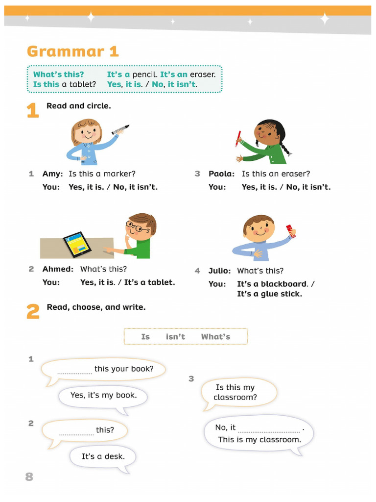 English Practice Unit 1 - Grammar | PDF