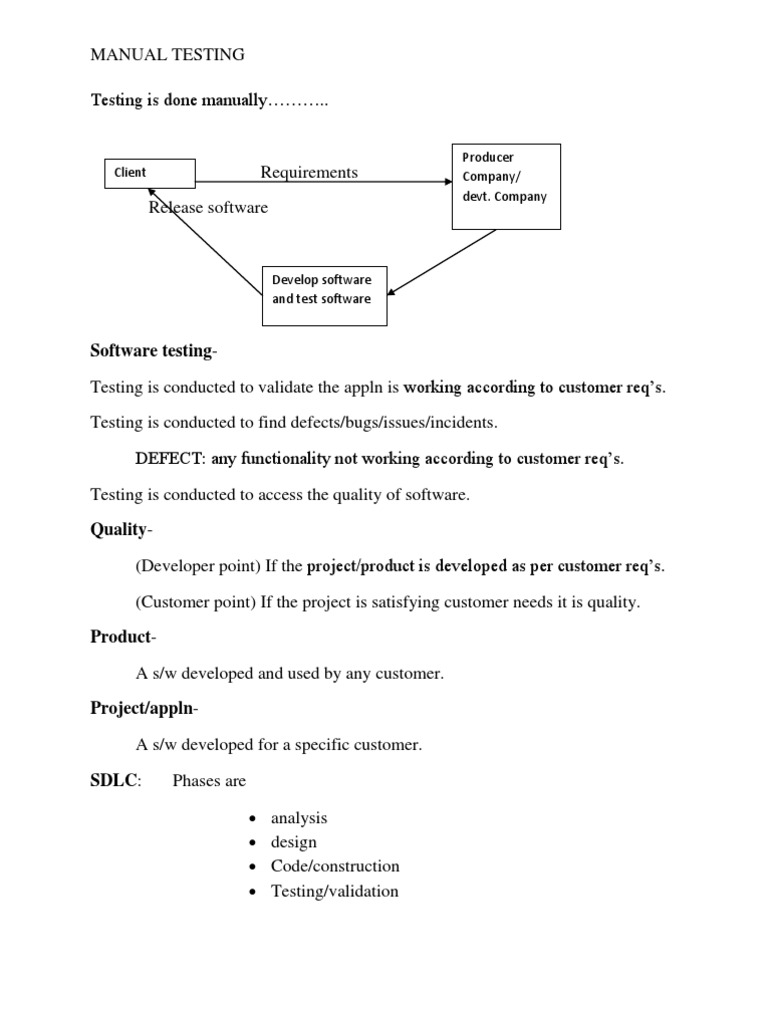 Manual Testing | PDF | Areas Of Computer Science | Production And ...