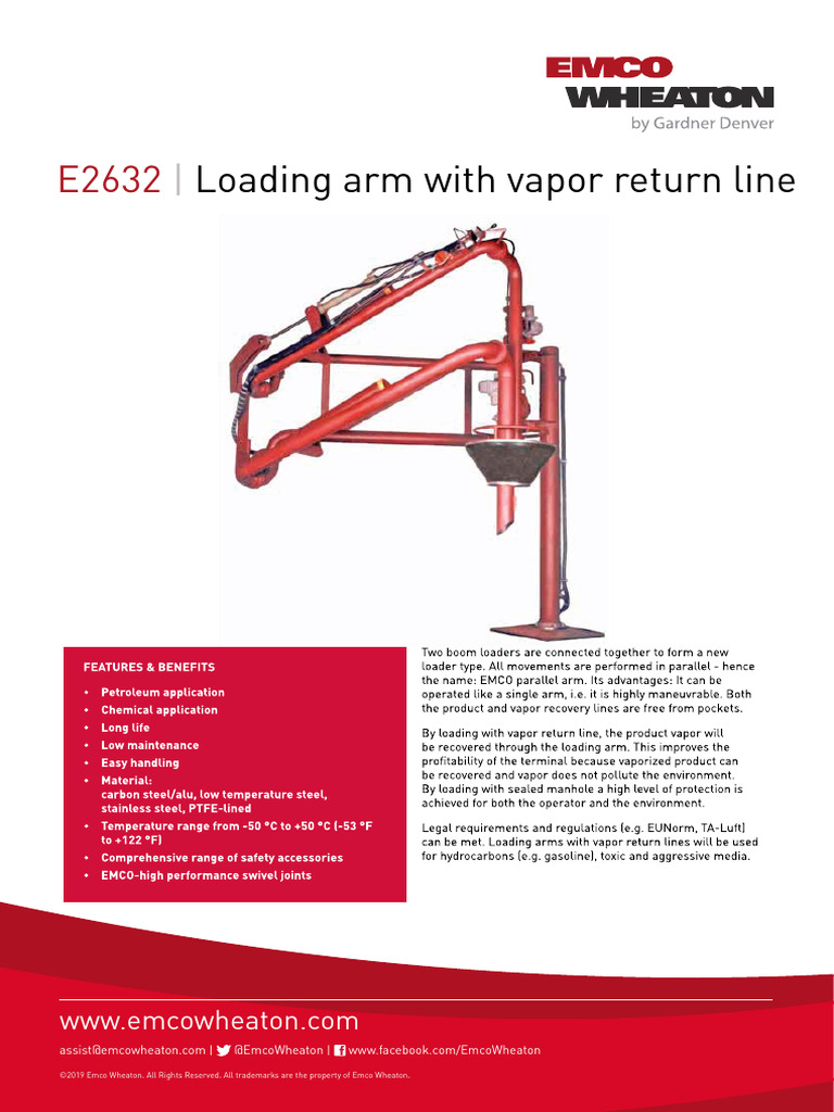 Emco - Wheaton - E2632 Loading Arm en US | PDF