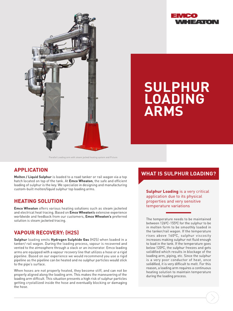 Emco - Wheaton-Sulphur Loading Arms 2020 | PDF | Steam | Liquids