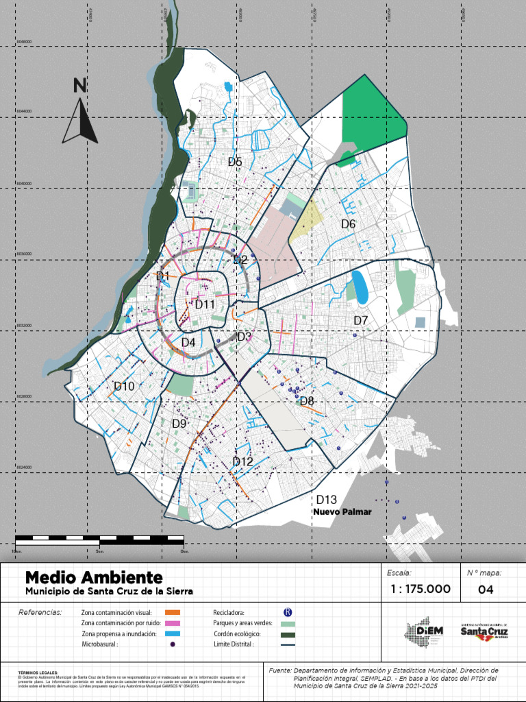 Mapa Ambiental de Santa Cruz 2021-2025 | PDF | Entorno natural