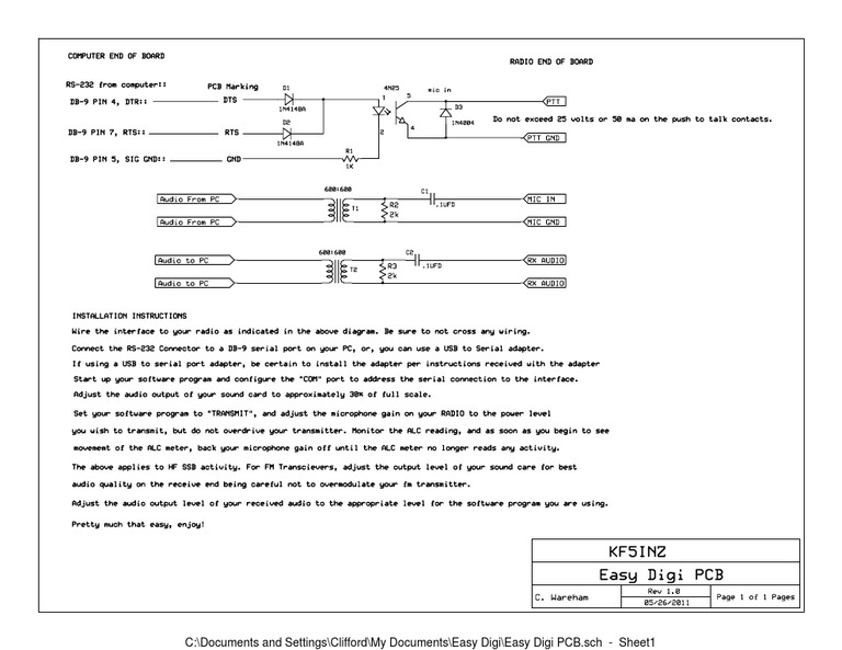 EasyDigi Schematic | PDF