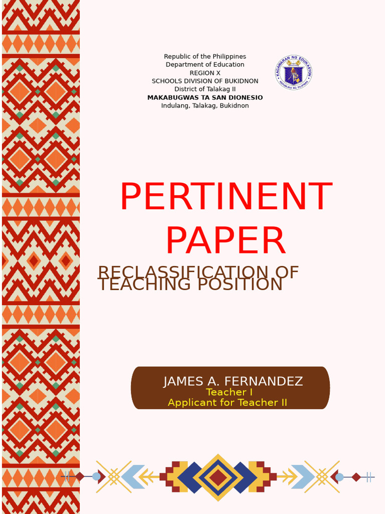 Teacher II Reclassification Requirements | PDF | Learning | Lesson Plan