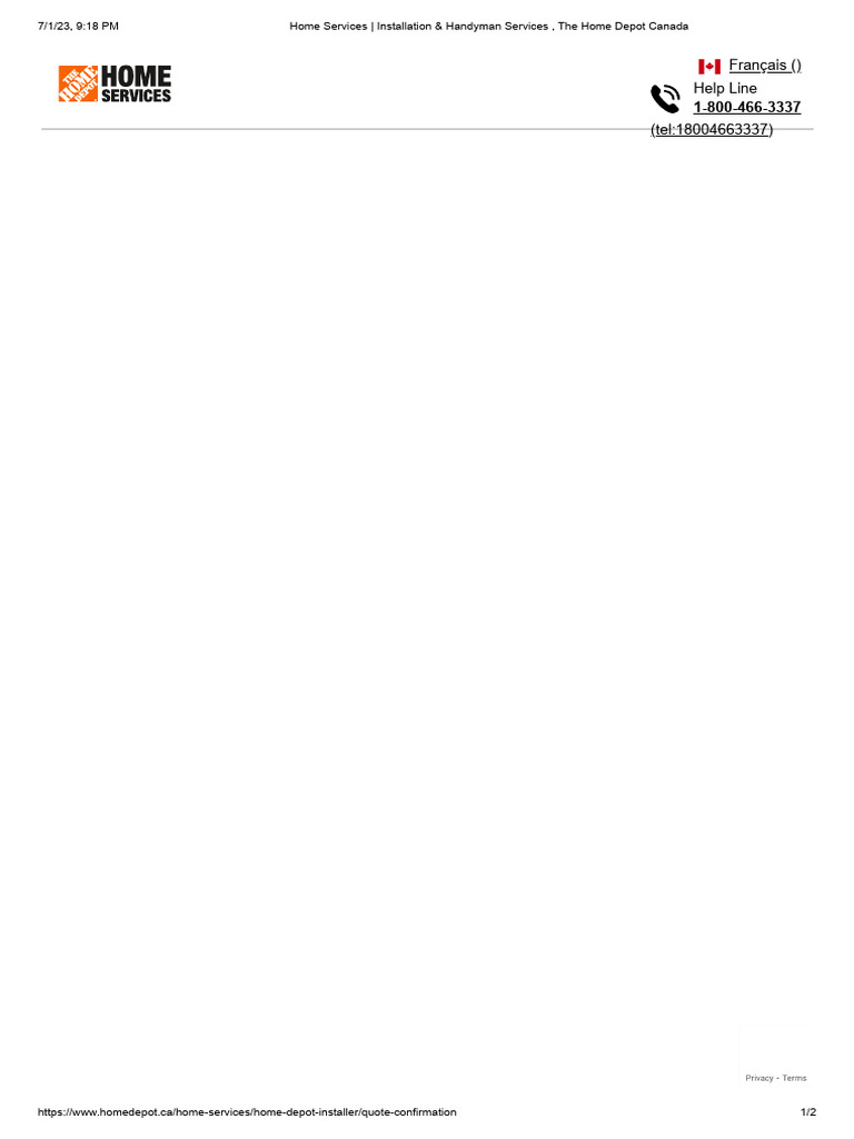 Home Services - Installation & Handyman Services, The Home Depot Canada ...
