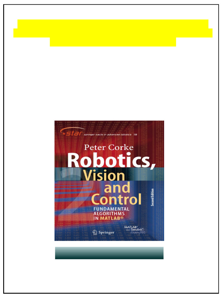 Robotics, Vision and Control Fundamental Algorithms in MATLAB 2nd ...