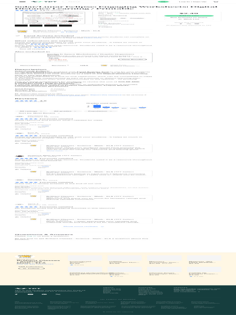 SolarLunar Eclipse Engaging Worksheets Digital Distance Learning Printable | PDF | Eclipse