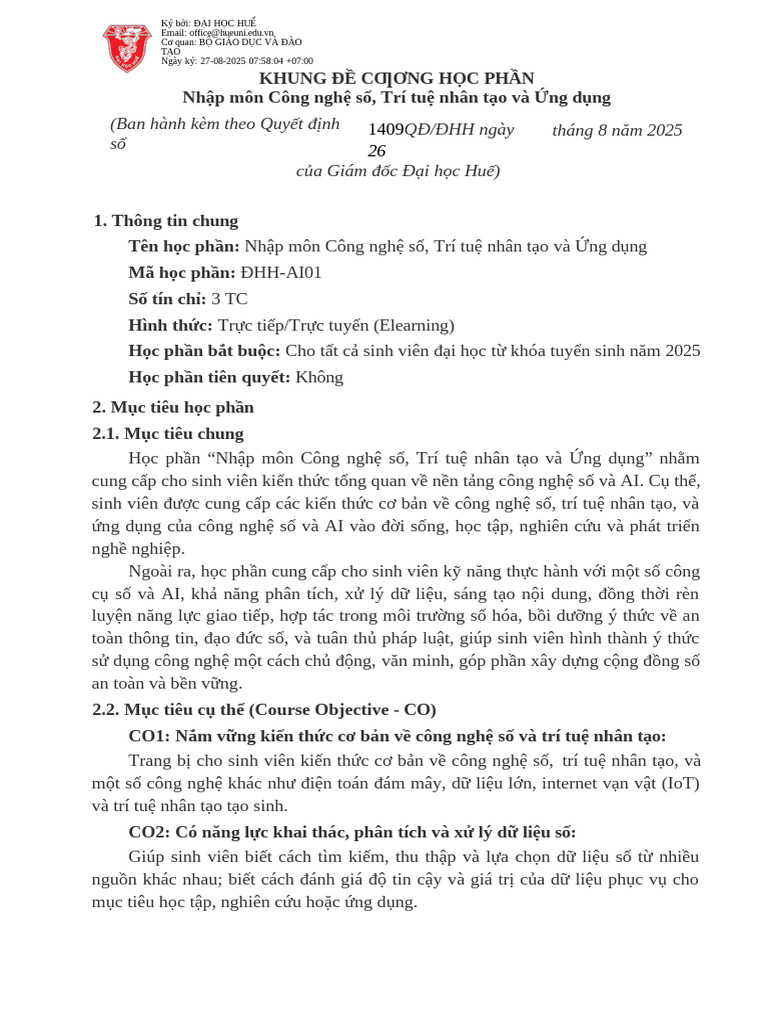 1409-Khung de Cuong CNS AI11 | PDF