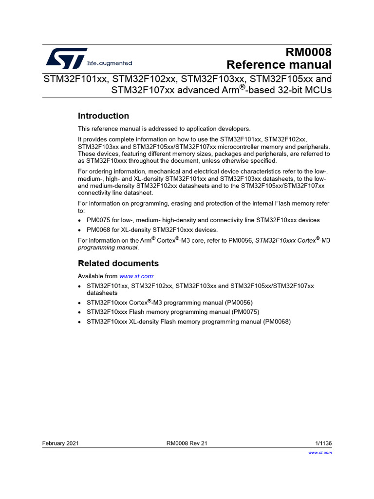 Reference Manual | PDF | Microcontroller | Electronics