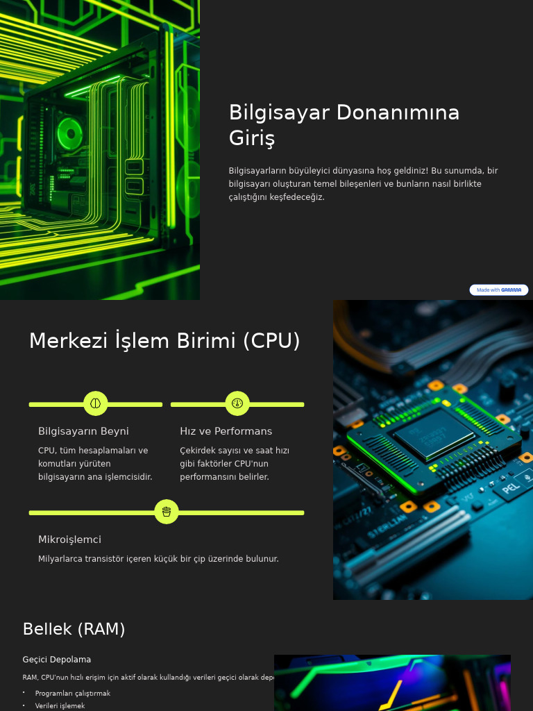 Bilgisayar Donanimina Giris | PDF