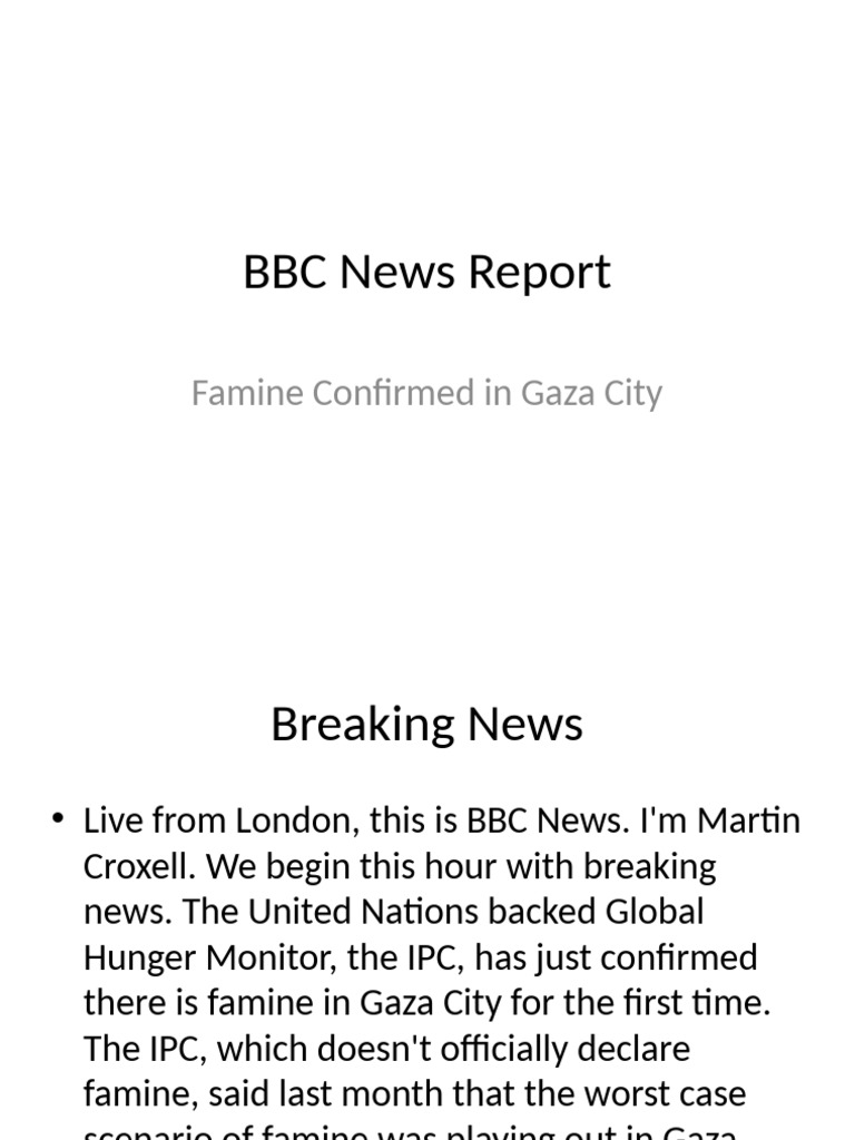 BBC Famine Full Text Presentation | PDF