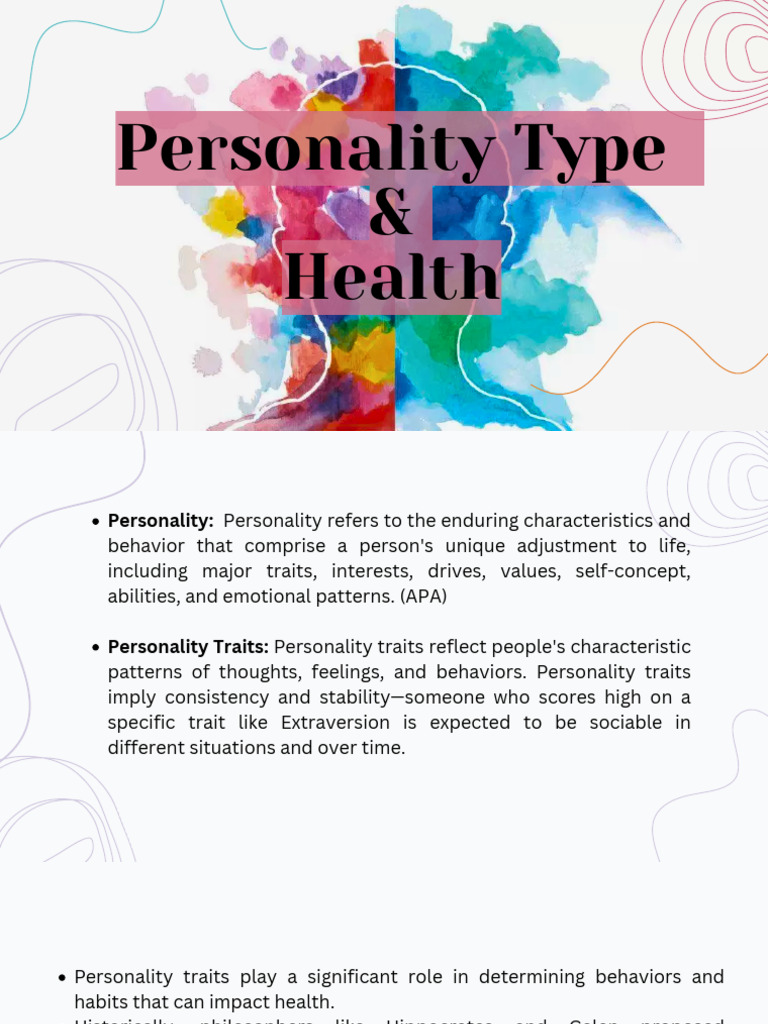Personality Types and Their Health Impact | PDF | Personality Disorder ...
