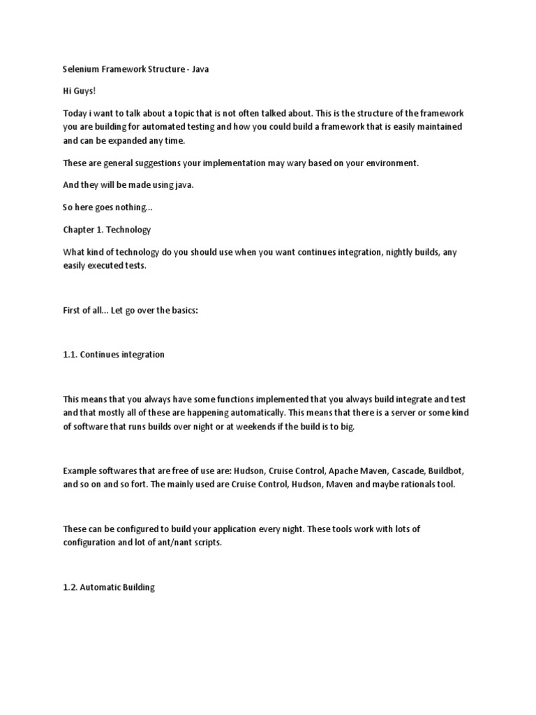Selenium Framework Structure | PDF | Selenium (Software) | Computer Programming