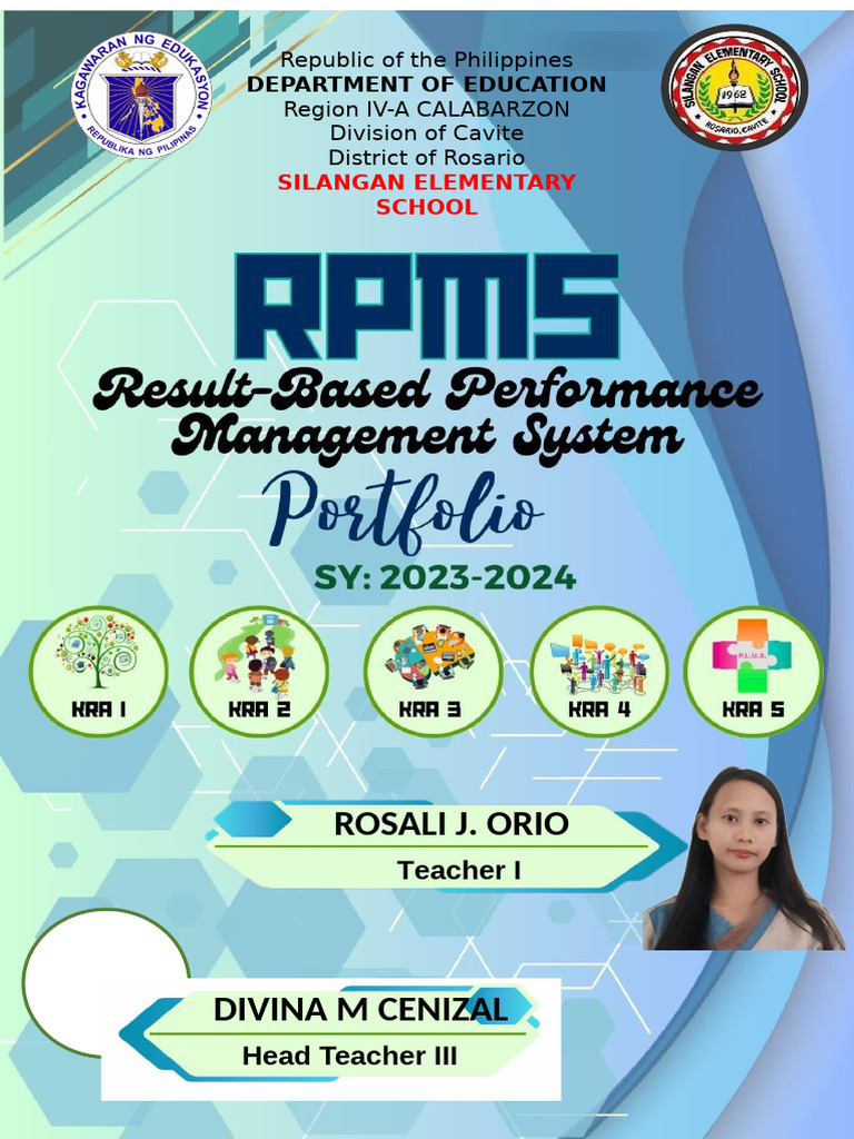 RPMS 2023 2024 - Rosali J | PDF | Learning | Lesson Plan