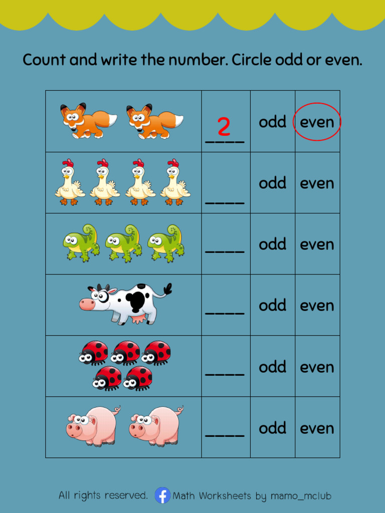 Odd and Even Number Counting Guide | PDF