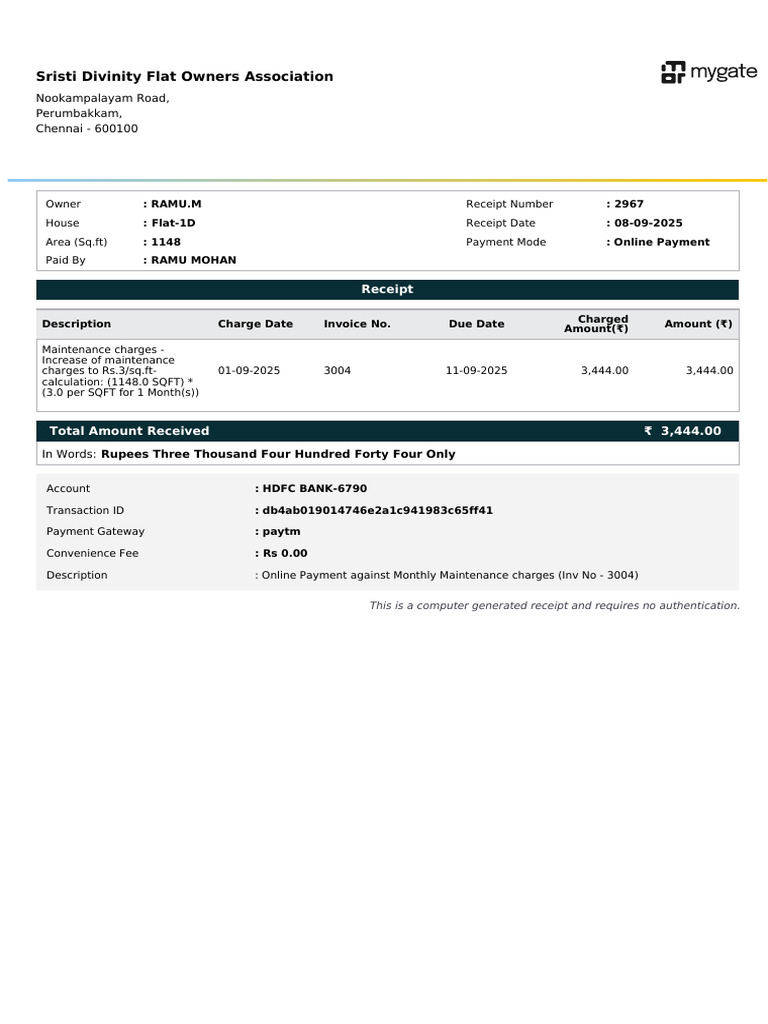 DuesReceipt 55136275 2721 | PDF