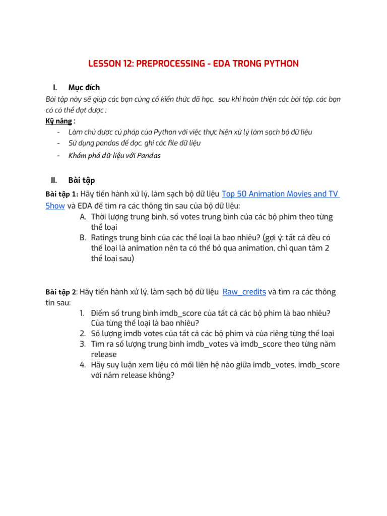 (D4E - Lesson 12) Assignments - Homework | PDF