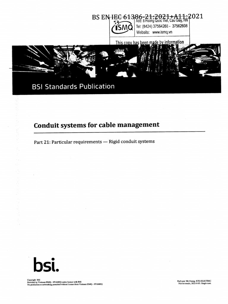 BS EN IECc - 61386 - 21 - 2021 | PDF